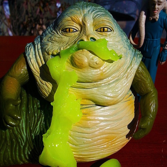Jaba the Hutt figure 98 Star Wars green play gel Toys